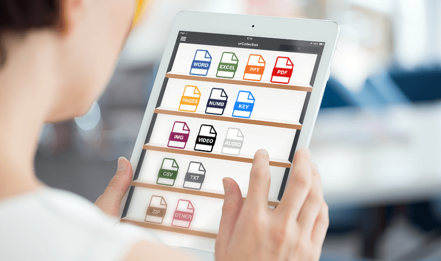 Los tipos de documentos que permite urCollection - urCollection